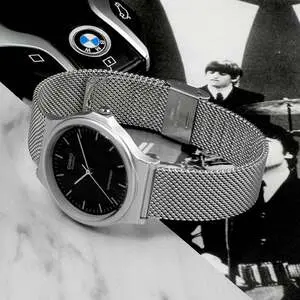 Casio Analog Quartz Watch With Mesh Strap