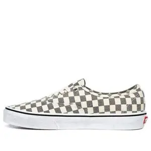 VANS Authentic Washed Checkerboard Sneakers - Gray/white