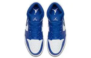 JORDAN 1 Mid Sneakers - White/hyper Royal-white