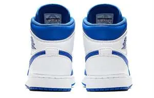 JORDAN 1 Mid Sneakers - White/hyper Royal-white