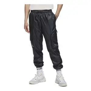 JORDAN Solid Color Logo Printing Casual Pants/trousers Black - Multi-color