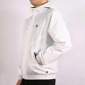CONVERSE Hooded Drawstring Zipper Pocket Jacket