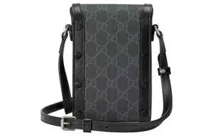 Gucci Gg Supreme Mini Shoulder Bag - Black