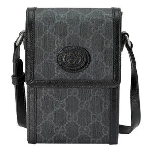 Gucci Gg Supreme Mini Shoulder Bag - Black