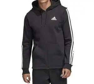 Adidas Fleece Lined Hooded Knit Jacket