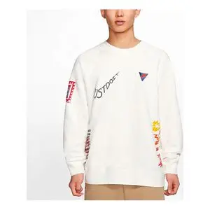Nike Graffiti Print Crewneck Pullover - White