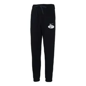 Nike Logo Embroidered Training Bundle Feet Sports Pants/trousers/joggers Autumn - Black