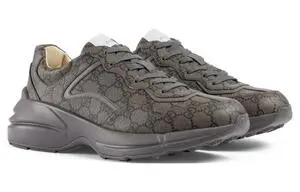 Gucci Rhyton Monogram Sneakers - Grey