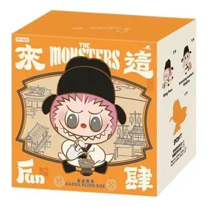 POP MART The Monsters Labubu Let's Have Fun Together Badge Sealed Case - Multi-color