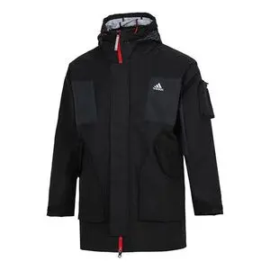 Adidas Limited Edition Fleece Lined Hooded Jacket - Black
