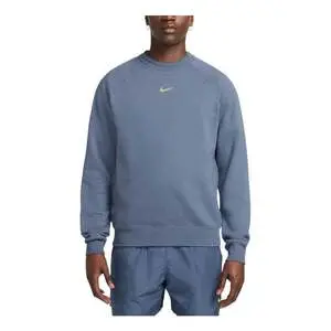 Nike X Nocta Fleece Cs Crew Sweatshirt 'diffused Blue - Diffused Blue/citron Tint