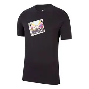 Nike Graphic Print Short Sleeve Tee - Black