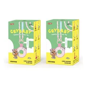 POP MART Crybaby Vacation Mode On Series Long Lanyard Sealed Cases - Multi-color