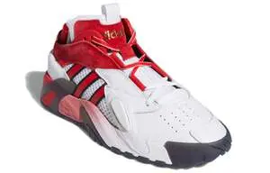 Adidas Streetball High Top Sneakers - Red/white