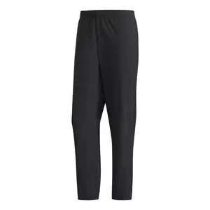 Adidas Solid Color Lacing Breathable Elastic Training Sports Pants/trousers/joggers Autumn Black - Multi-color
