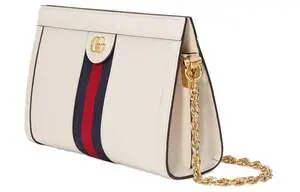 Gucci Ophidia Chain Shoulder Bag - White
