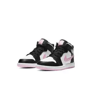 JORDAN 1 Mid Sneakers - White/black-light Arctic Pink
