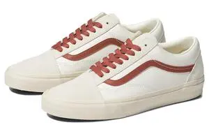VANS Old Skool Vintage Pop Sneakers - White/red