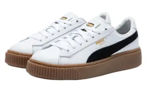PUMA Basket Platform L Low Top Sneakers - White