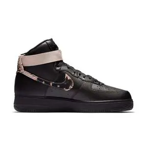 Nike Force 1 High Top Sneakers With Acid Wash Print Detailing