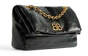 Balenciaga Monaco Small Chain Bag - Black