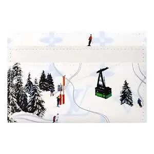 LOUIS VUITTON Ski Double Card Case - White