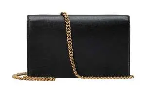 Gucci Chain Wallet With Script Leather