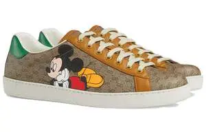 Gucci Disney X Ace Low Top Sneakers With Mickey Mouse Graphic