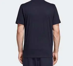 Adidas Large Logo Round Neck Short Sleeve Blue