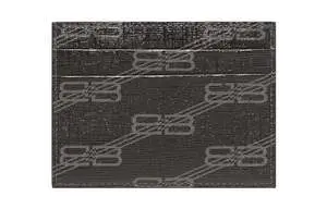 Balenciaga Signature Card Holder Bb Monogram Coated Canvas