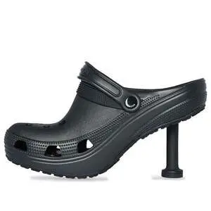 Balenciaga Crocs High Heel Clogs - Black
