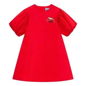 Kenzo Embroidered Poplin Dress
