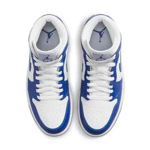 JORDAN 1 Mid Sneakers - White/hyper Royal