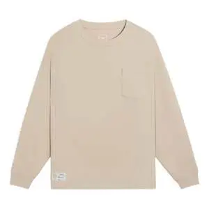 LI-NING Chinese Color Pocket Long Sleeve T-shirt - Light Brown