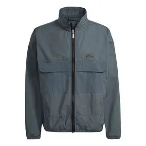 Adidas Originals Stand Collar Zip Up Track Jacket - Blue