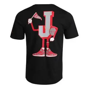JORDAN Aj23 Varsity Sports Crew-neck Short Sleeve - Black