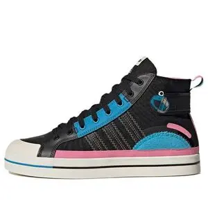 Adidas Neo City Canvas Hi Ssjf X Sesame Street X Jf - Black/blue/pink