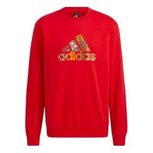 Adidas Cny Gfx Crew1 Limited Logo Pullover - Red