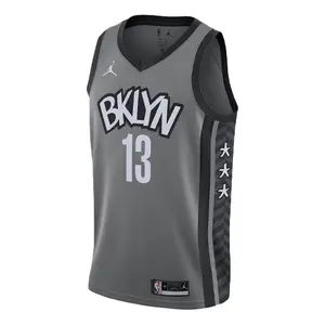 JORDAN Nba Brooklyn Nets James Harden Retro Jersey - Grey