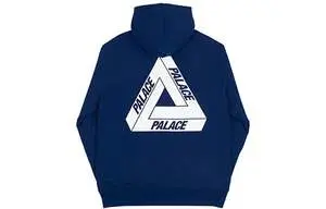 PALACE Reverso Hood Triangle Large Logo Hoodie - Blue