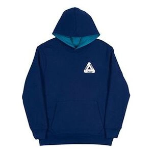 PALACE Palace Reverso Hood Triangle Large Logo Hoodie Blue