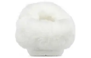 CROCS Classic Clog With Faux Fur Trim - White