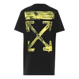 Off-White Acrylic Arrows Short Sleeve T-shirt - Black