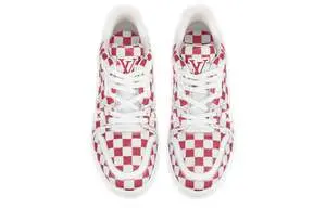 LOUIS VUITTON X Nigo Trainers 'red White Plaid