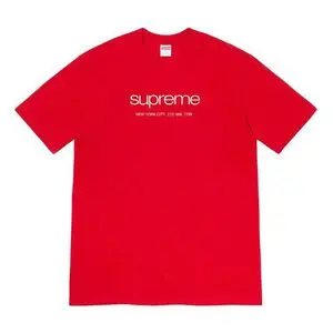 Supreme Ss20 Week 1 Shop Tee Classic Logo Short Sleeve - Red