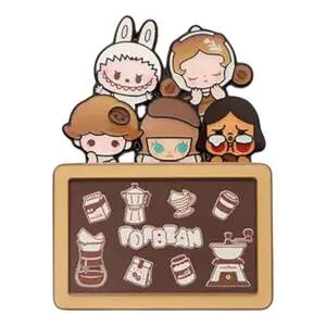 POP MART Pop Bean Coffee Family Combo Secret Edition Fridge Magnet - Multi-color