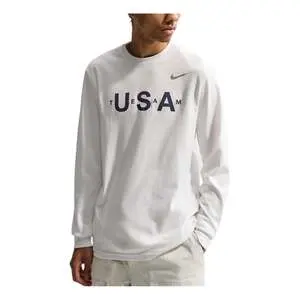 Nike Team Usa Dri-fit Long Sleeve Top - Summit White