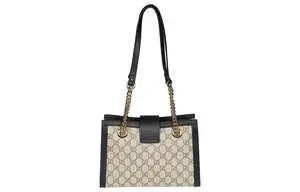 Gucci Padlock Small Gg Shoulder Bag - Beige/black
