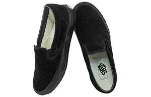 VANS Og Classic Slip-on Lx Velvet Embroidery Leopard - Black