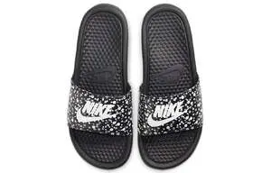 Nike Benassi Jdi Floral Slide Sandals - Black